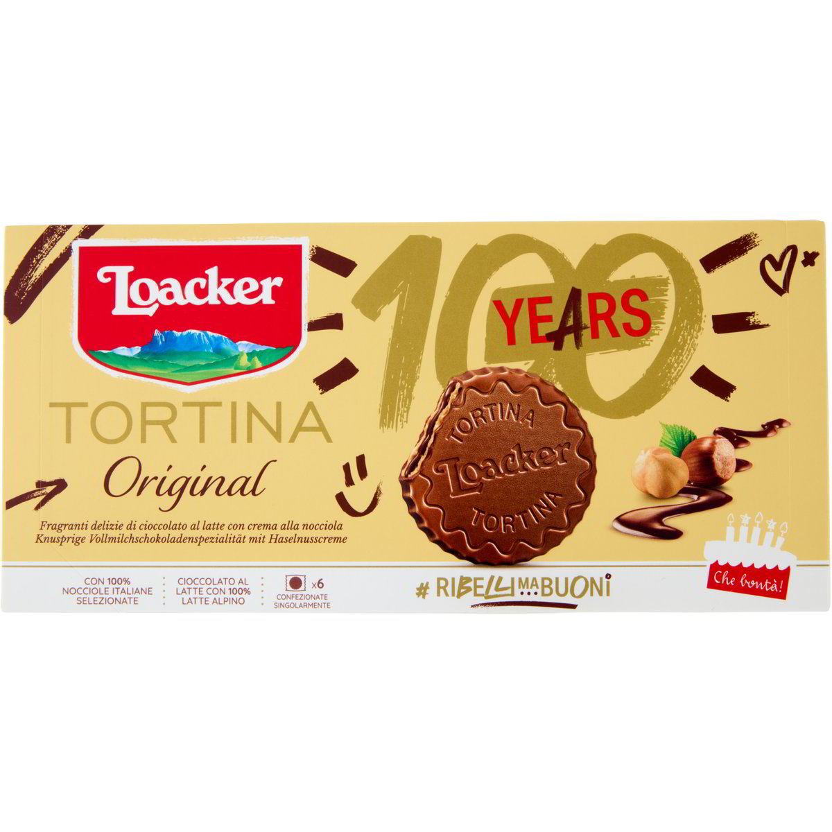 Wafer gran pasticceria tortina alla nocciola LOACKER 125 G - Coop Shop