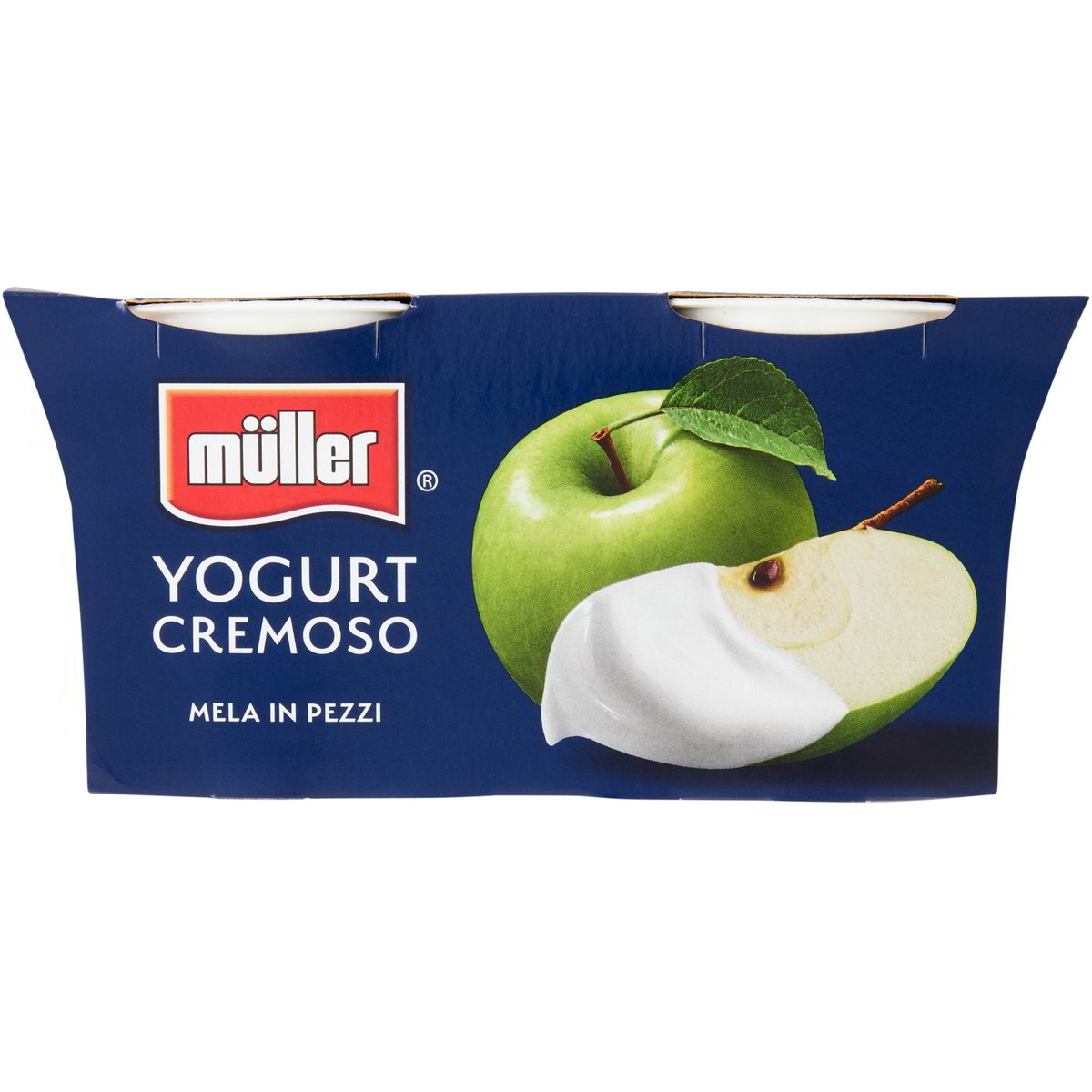 Yogurt cremoso intero con mela in pezzi MULLER 2 X 125 G - Coop Shop