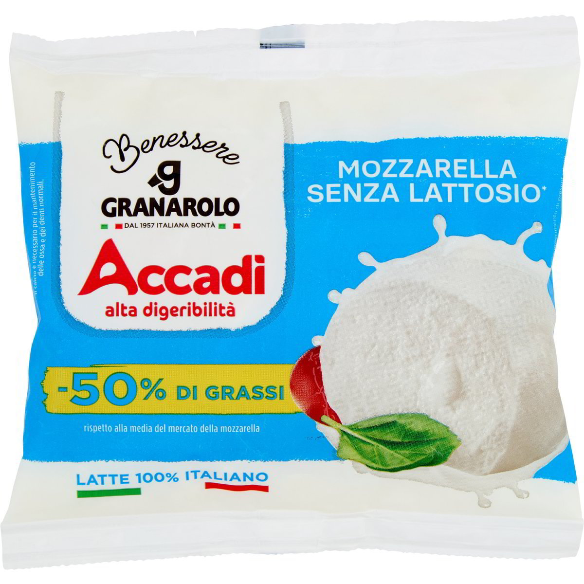 Mozzarella accadì alta digeribilità -50% grassi GRANAROLO 100 G - Coop Shop