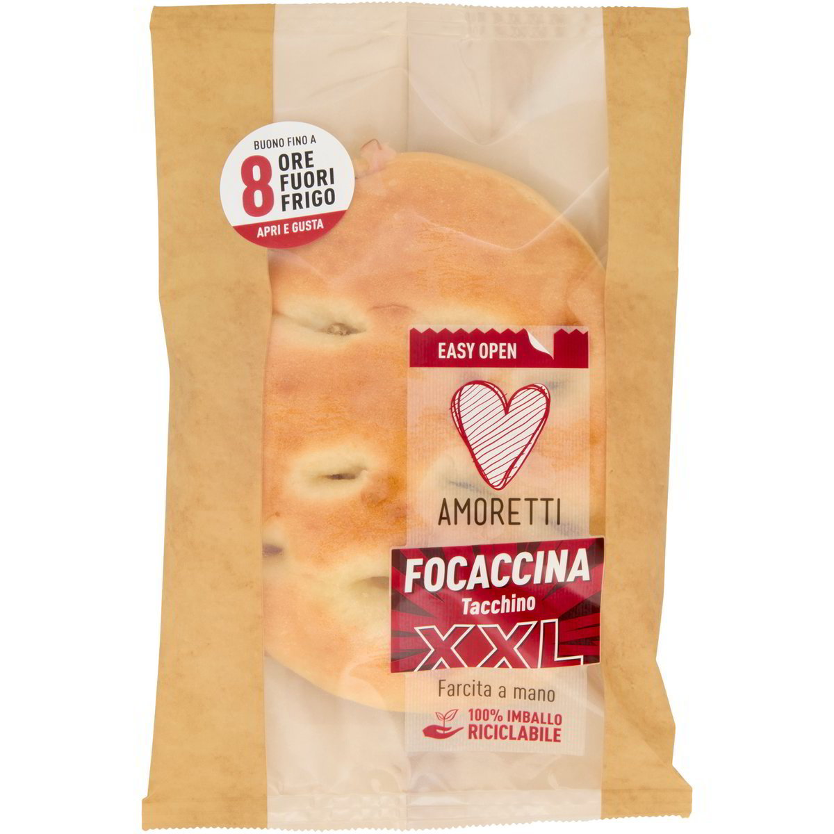 Focaccina con tacchino xxl AMORETTI 170 G - Coop Shop