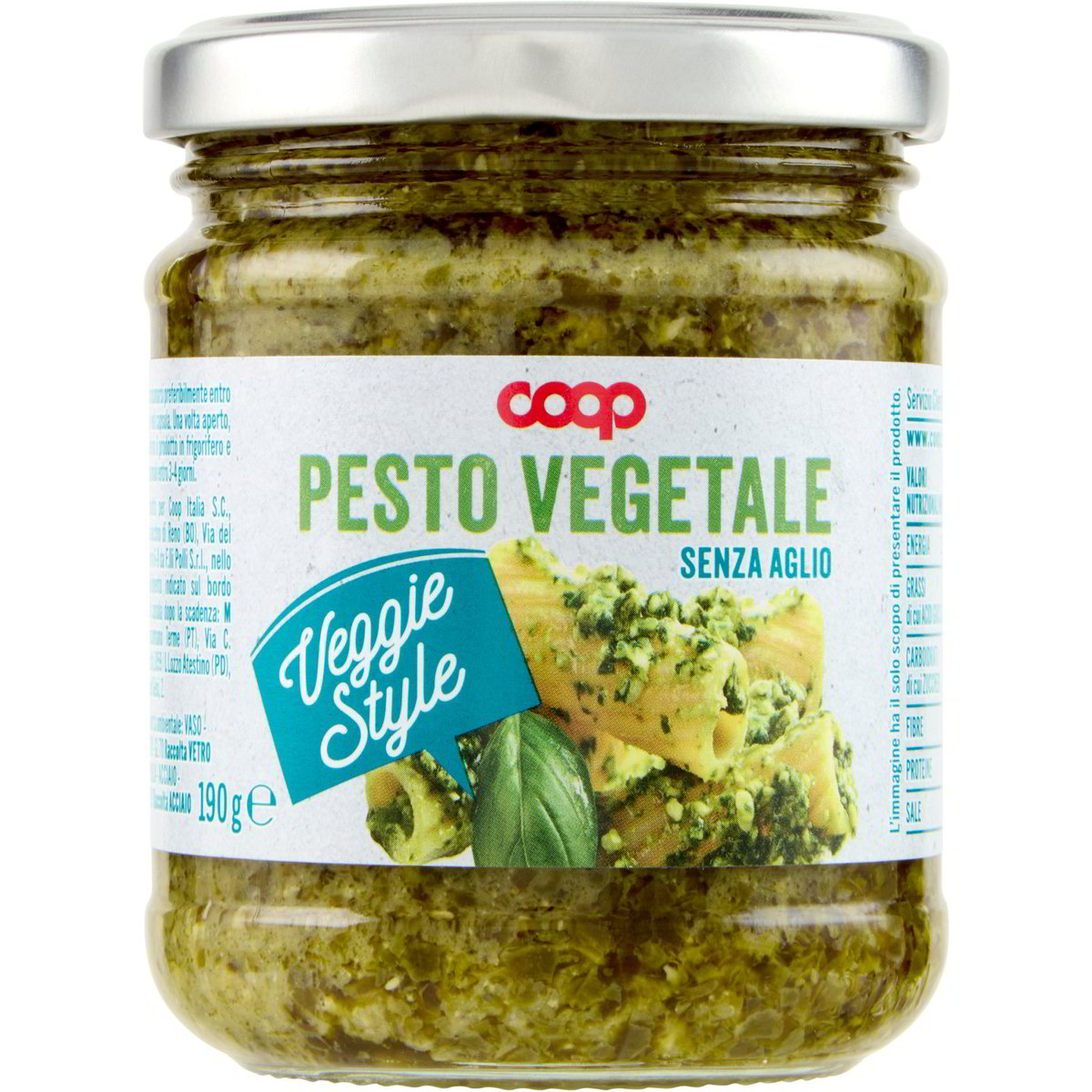 Pesto vegetale veggie style senza aglio COOP 190 G - Coop Shop