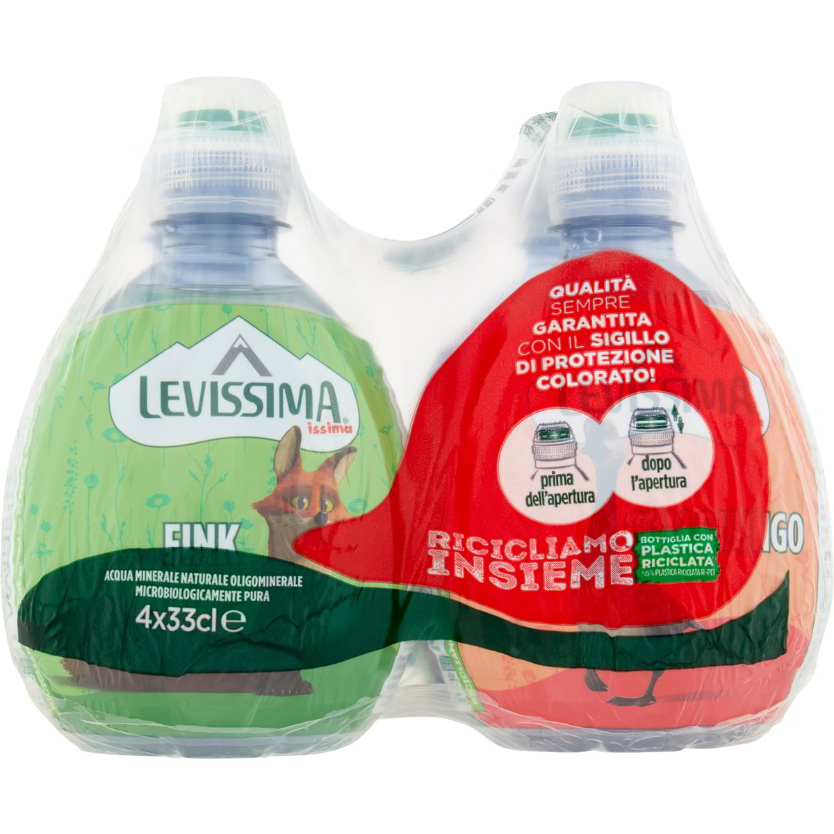 Acqua naturale LEVISSIMA 4 X 330 ML - Coop Shop