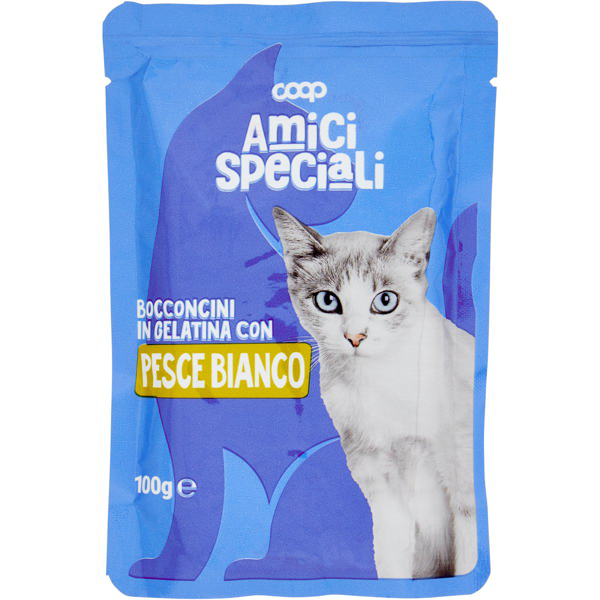 Alimento gatti bocconcini IN gelatina pesce bianco COOP - AMICI SPECIALI 100 G - Coop Shop