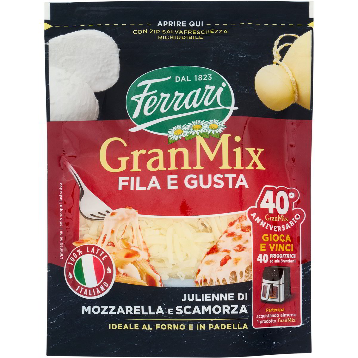 Formaggio grattugiato granmix mozzarella/scamorza FERRARI 135 G - Coop Shop