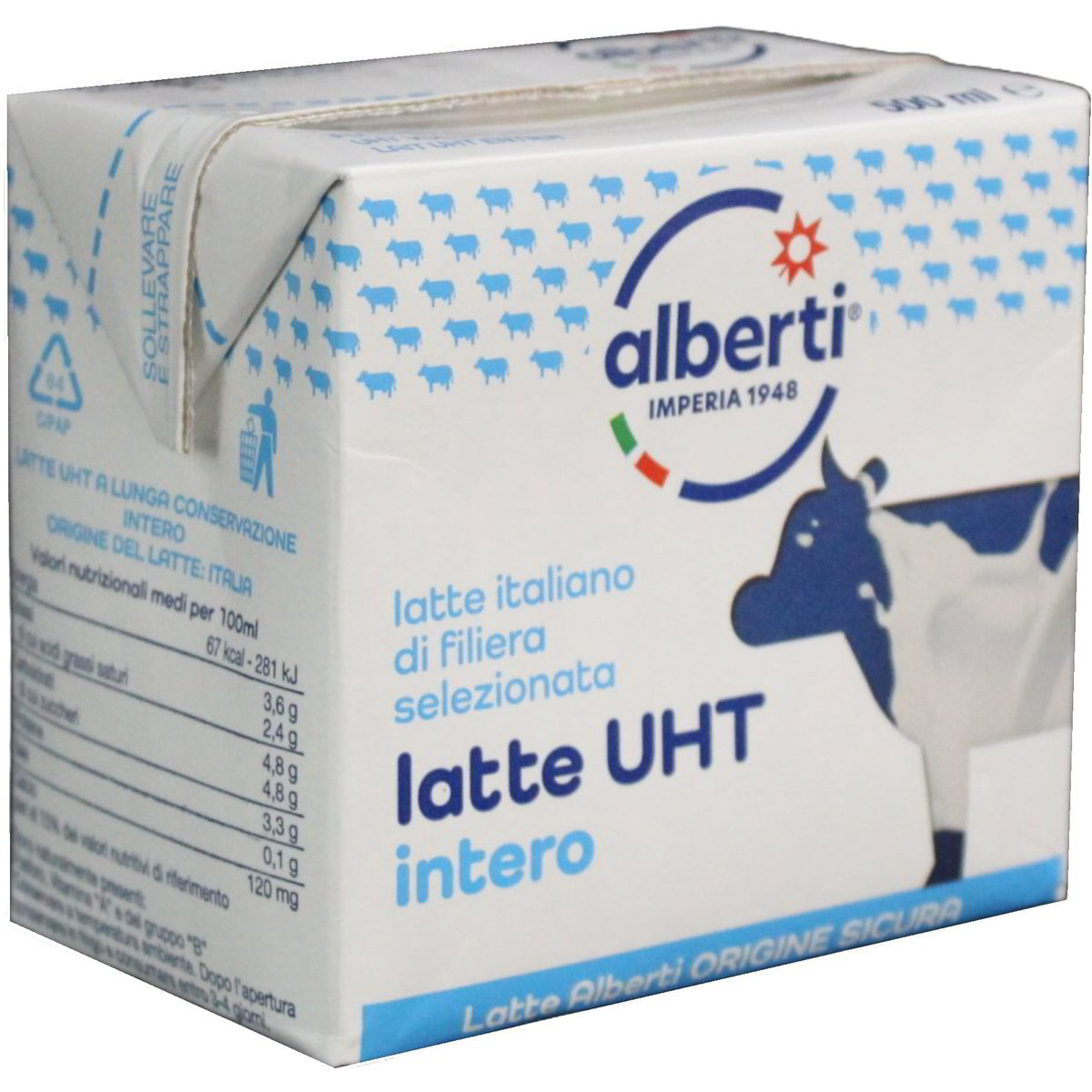 Latte uht intero ALBERTI 500 ML - Coop Shop
