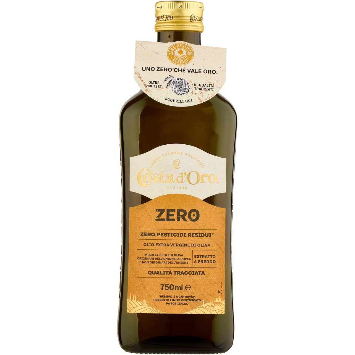 Olio extra vergine di oliva zero pesticidi residui COSTADORO 750 ML - Coop Shop