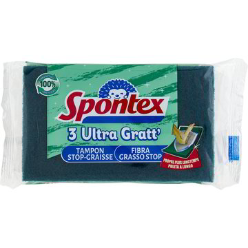 Spugna abrasiva 3 ultra gratt x3 SPONTEX 1 PZ - Coop Shop