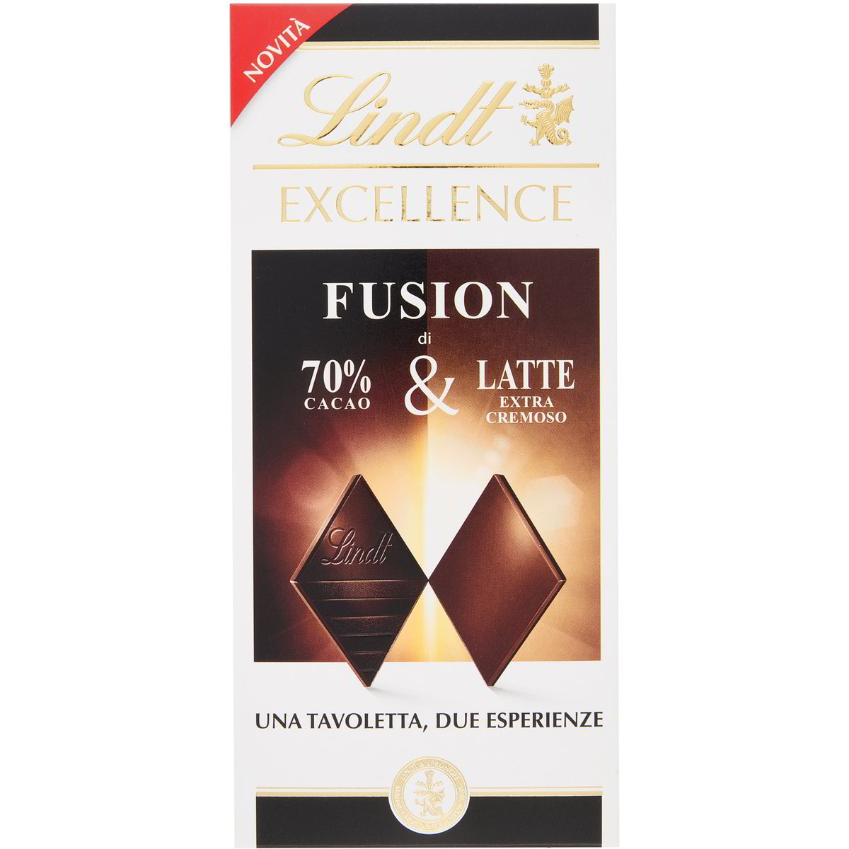 Tavoletta cioccolato fondente e al latte fusion LINDT 100 G - Coop Shop