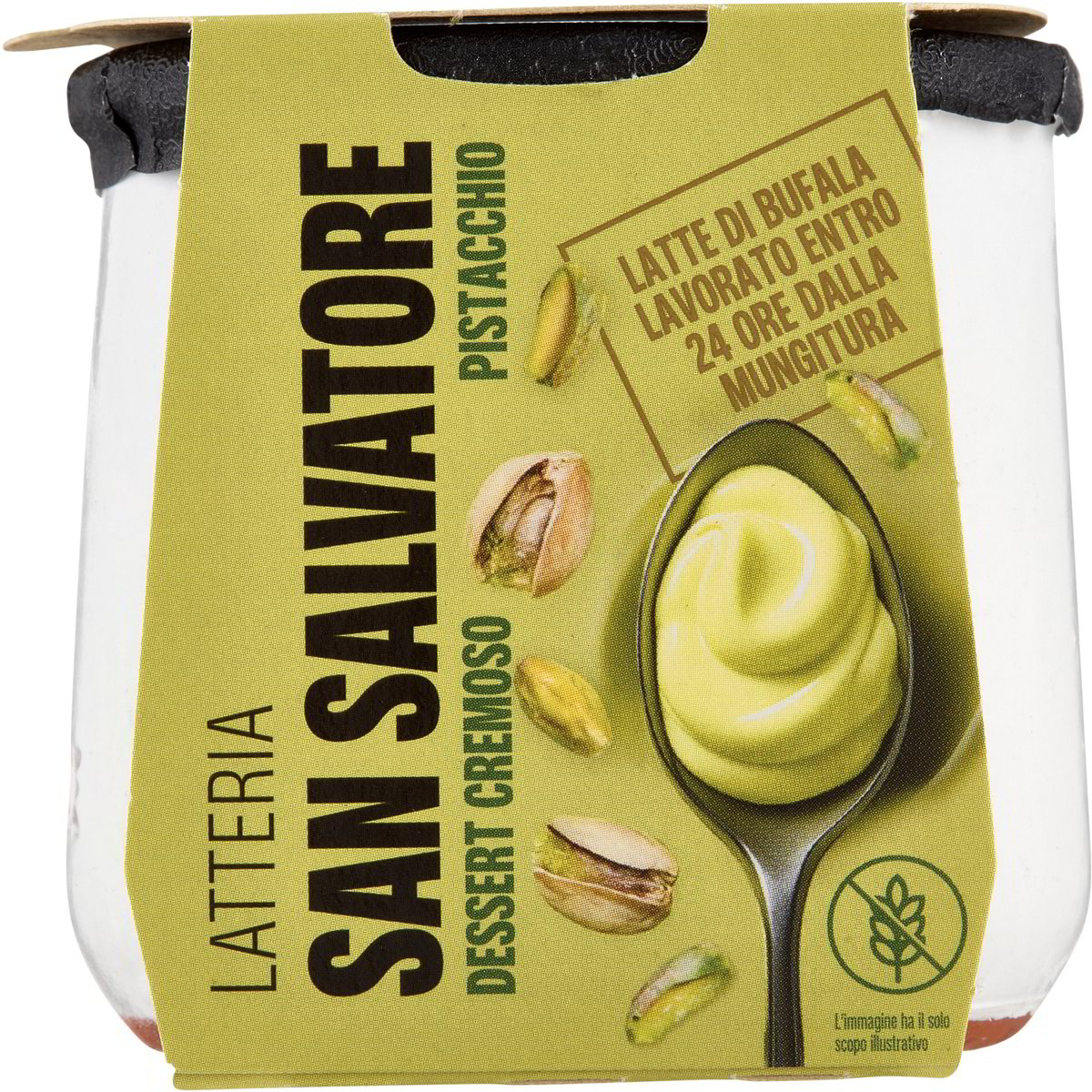 Dessert cremoso di latte di bufala al pistacchio SAN SALVATORE 120 G ...