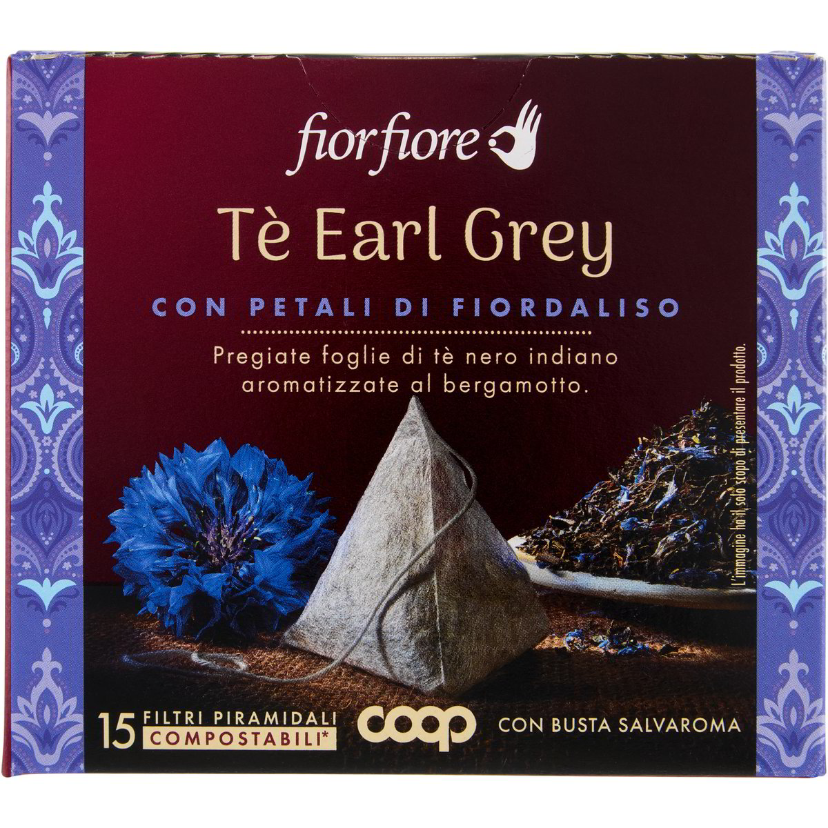 Tè earl grey con petali di fiordaliso x15 COOP - FIOR FIORE 30 G - Coop ...