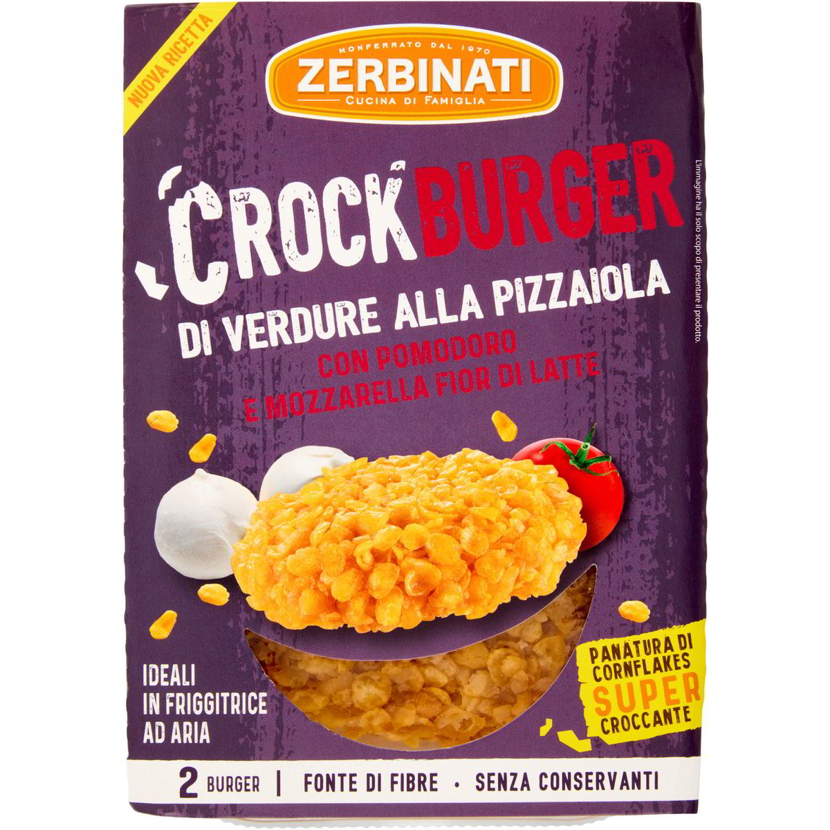 Burger di verdure alla pizzaiola crockburger ZERBINATI 160 G - Coop Shop
