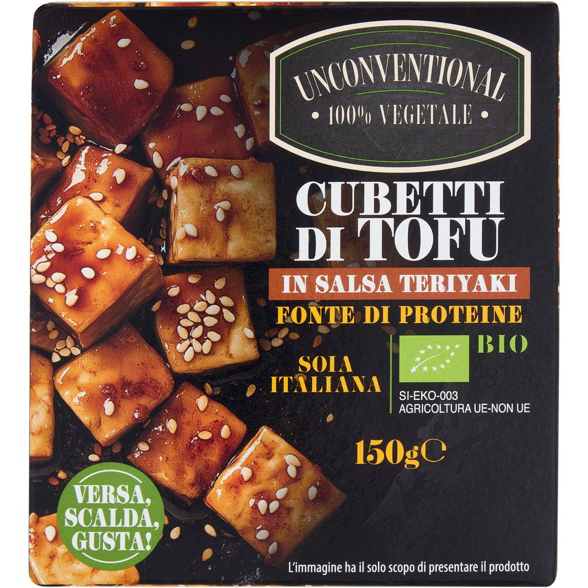 Tofu a cubetti in salsa teriyaki UNCONVENTIONAL 150 G - Coop Shop