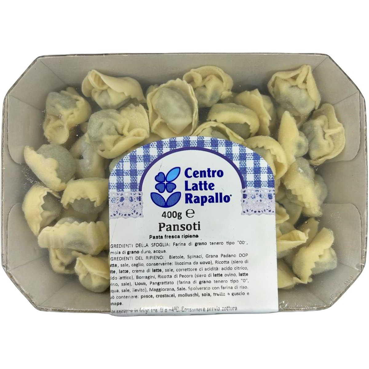 Ravioli pansoti CENTRO LATTE RAPALLO 400 G - Coop Shop