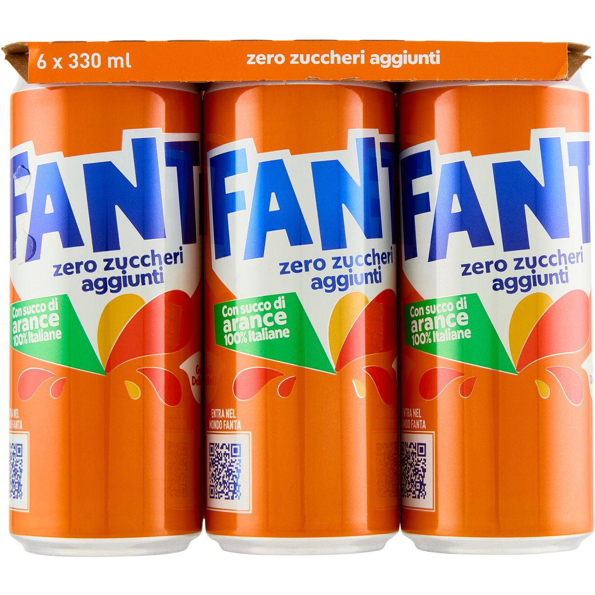 Fanta orange zero x6 FANTA 6 X 330 ML - Coop Shop